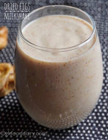 Fig Milkshake Recipe For Toddlers and Kids | Milkshake Recipes