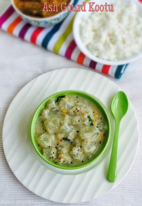 Ash Gourd Kootu Recipe | White Pumpkin Kootu with Milk | Kootu Recipes