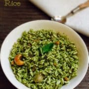 Mint Rice Recipe for Toddlers and Kids