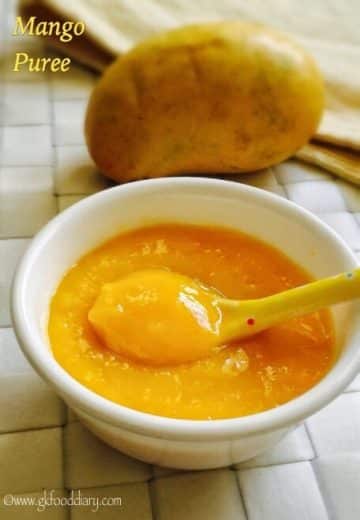 Mango Puree Recipe for Babies | Mango for Baby Food