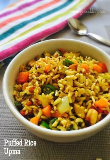 Puffed Rice Upma Recipe for Toddlers and Kids