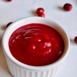 Cranberry Apple Sauce Recipe for Babies | Cranberry Puree