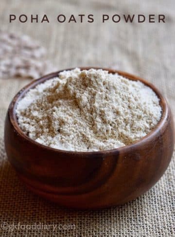 Poha Oats Powder Recipe for Babies and Toddlers | Instant Oats Poha mix ...