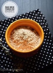 Homemade Ragi Milk Powder Recipe For Babies | How to Make Ragi Porridge ...